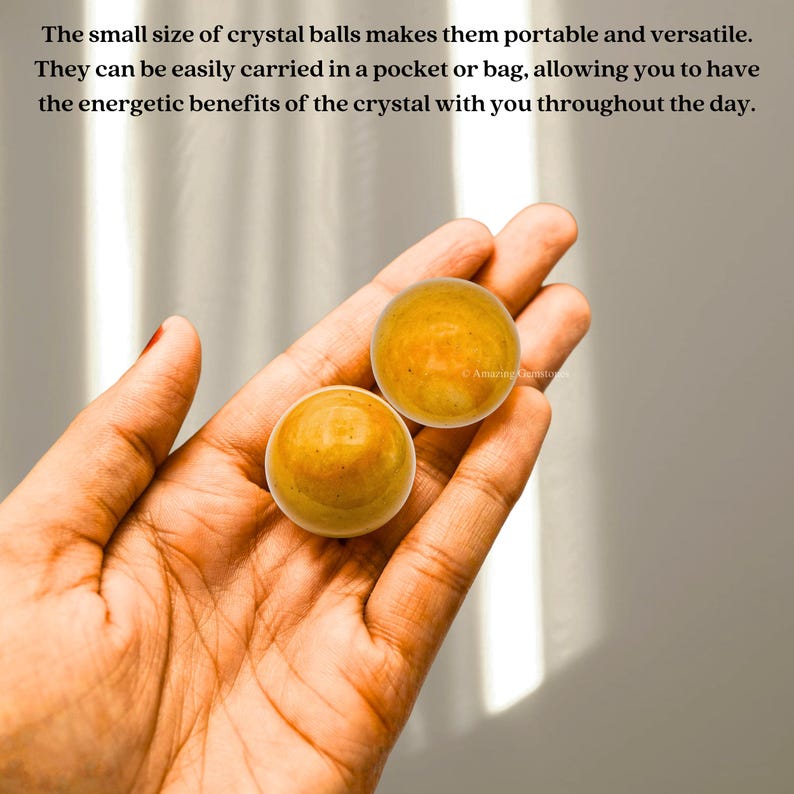 Yellow Jasper Crystal Decorative Balls, Natural Ball Sphere With Holder ...
