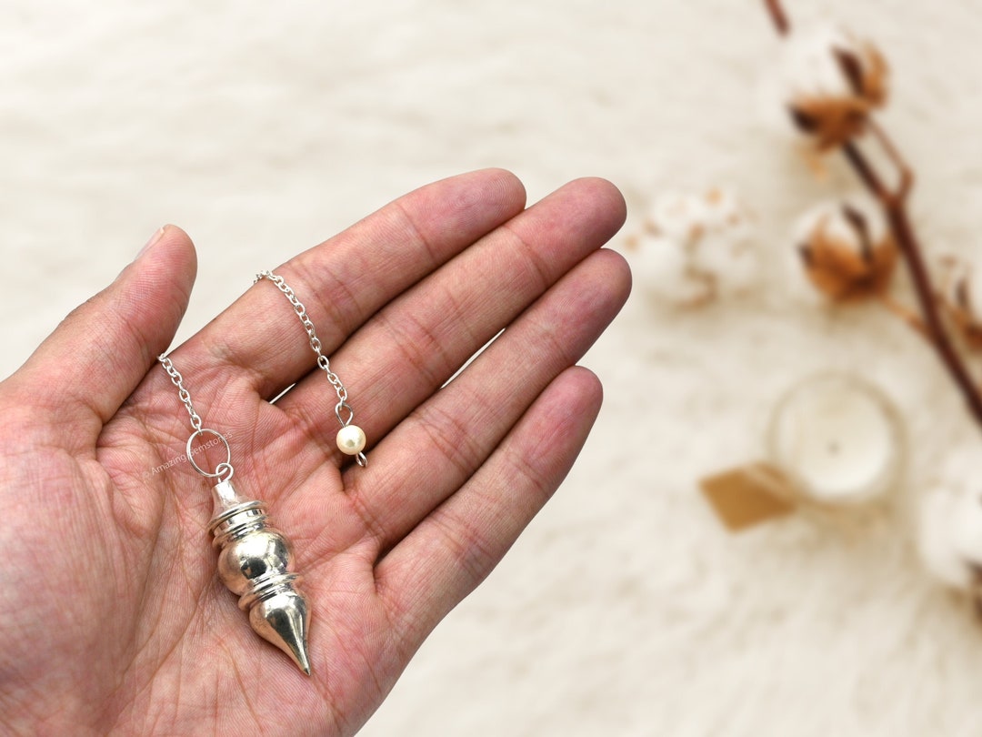 Metal Pendulum Divination Tools for Energy Healing, Openable Tear Drop ...