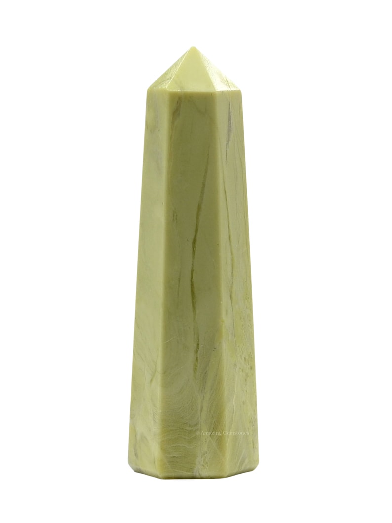 Handmade Serpentine Crystal Tower, Healing Obelisk Point - Etsy