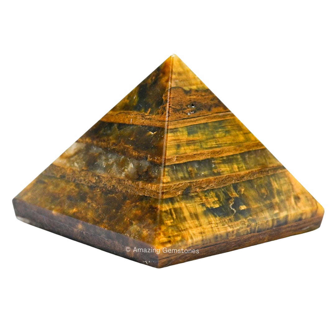 Nellite Healing Crystal Stone Pyramid, Natural Handmade Pyramid for ...