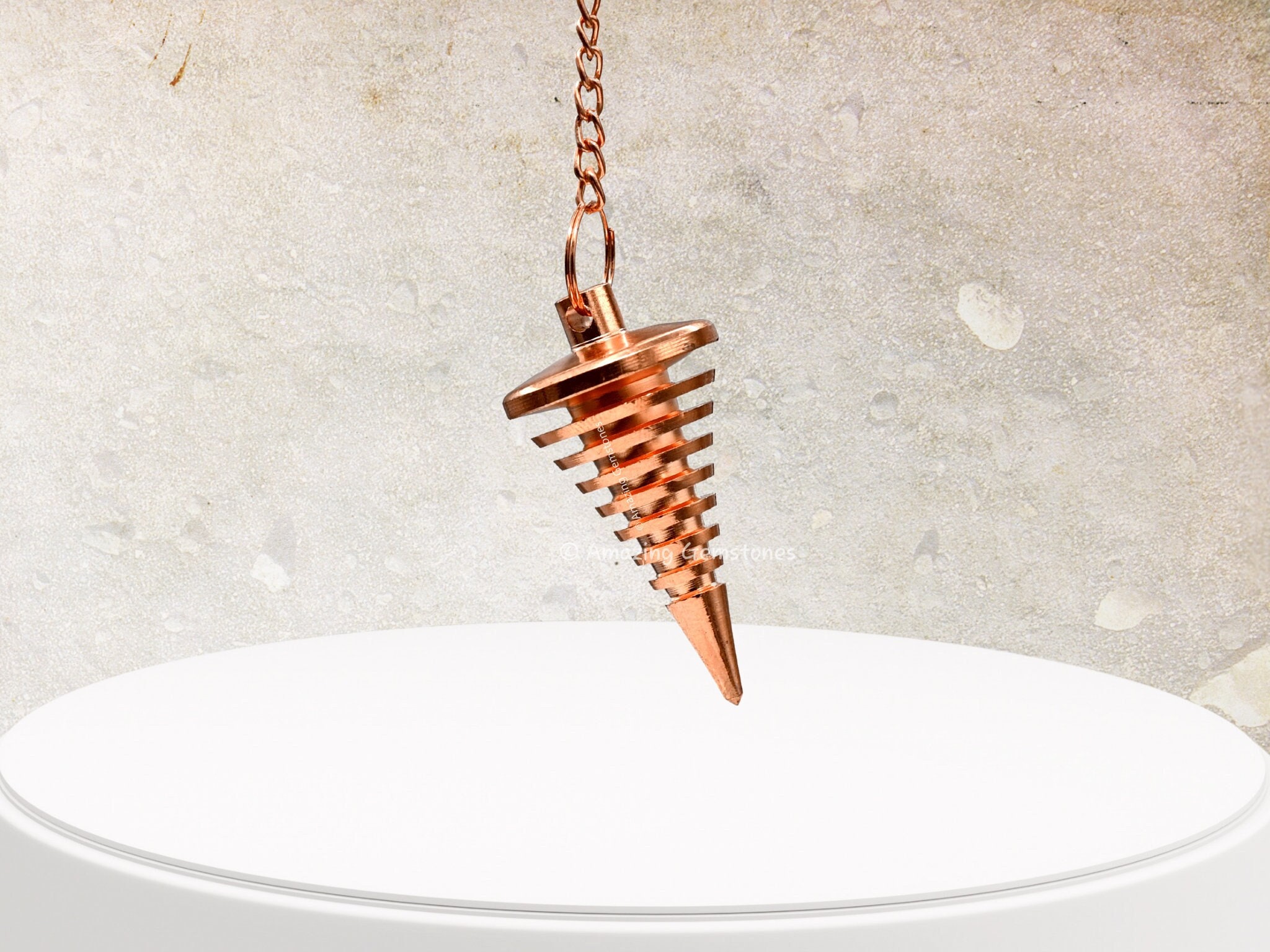 Vertical Copper Dowsing Pendulum, Energy Healing Divination Tool - Etsy