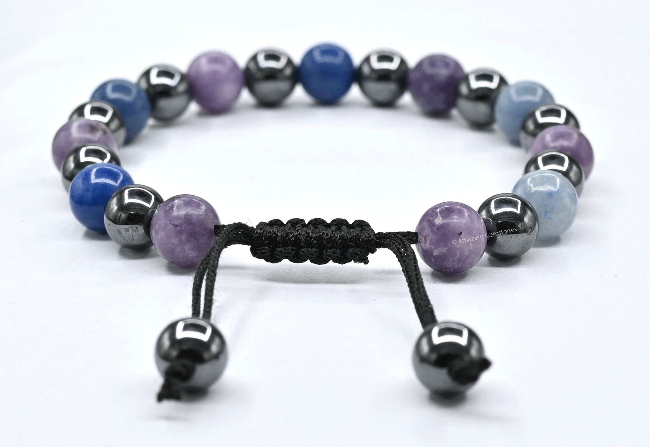 Stop Drinking Crystal Bracelet, Lepidolite Aventurine Hematite ...