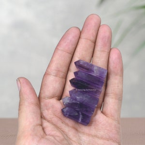 Amethyst Crystal Points, Small Gemstone Towers, Healing Stones (velvet ...
