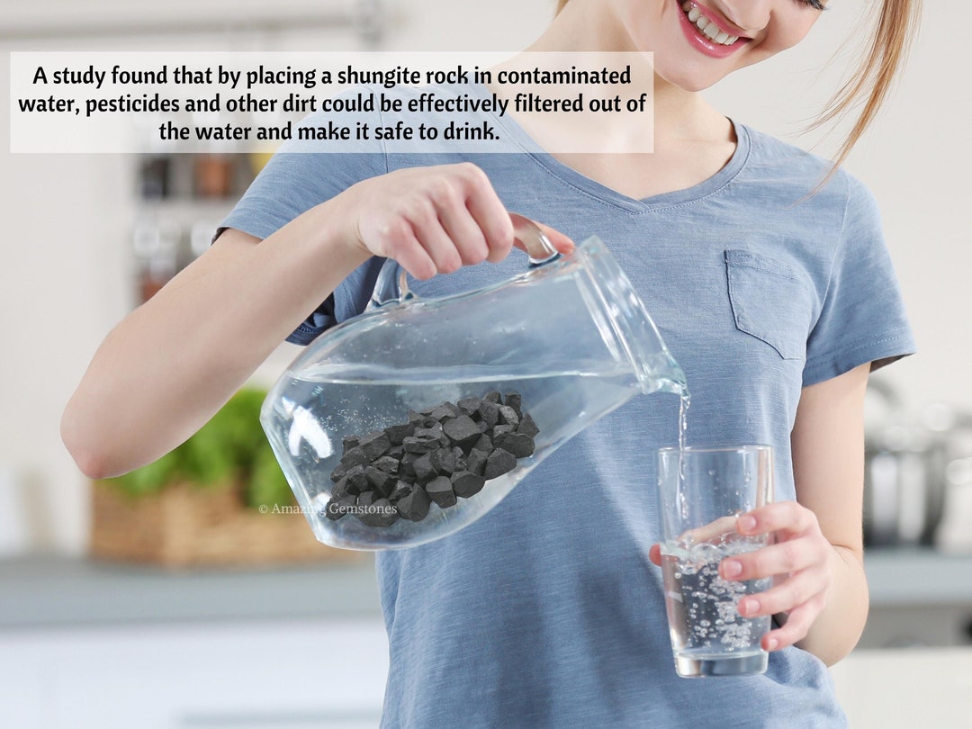 Rough Shungite Crystals, Water Purification, EMF Protection, Jewelry ...