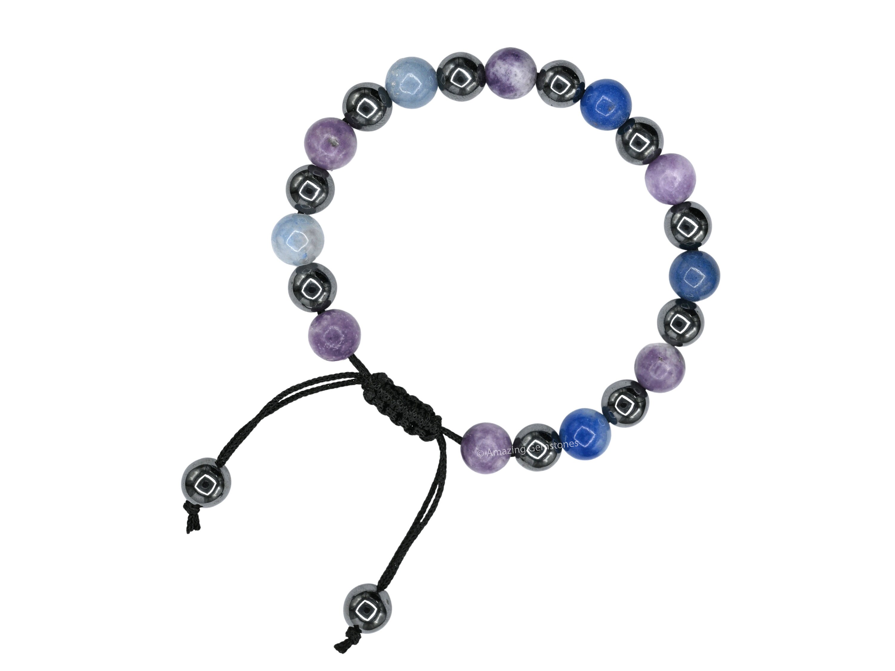 Stop Drinking Crystal Bracelet, Lepidolite Aventurine Hematite ...