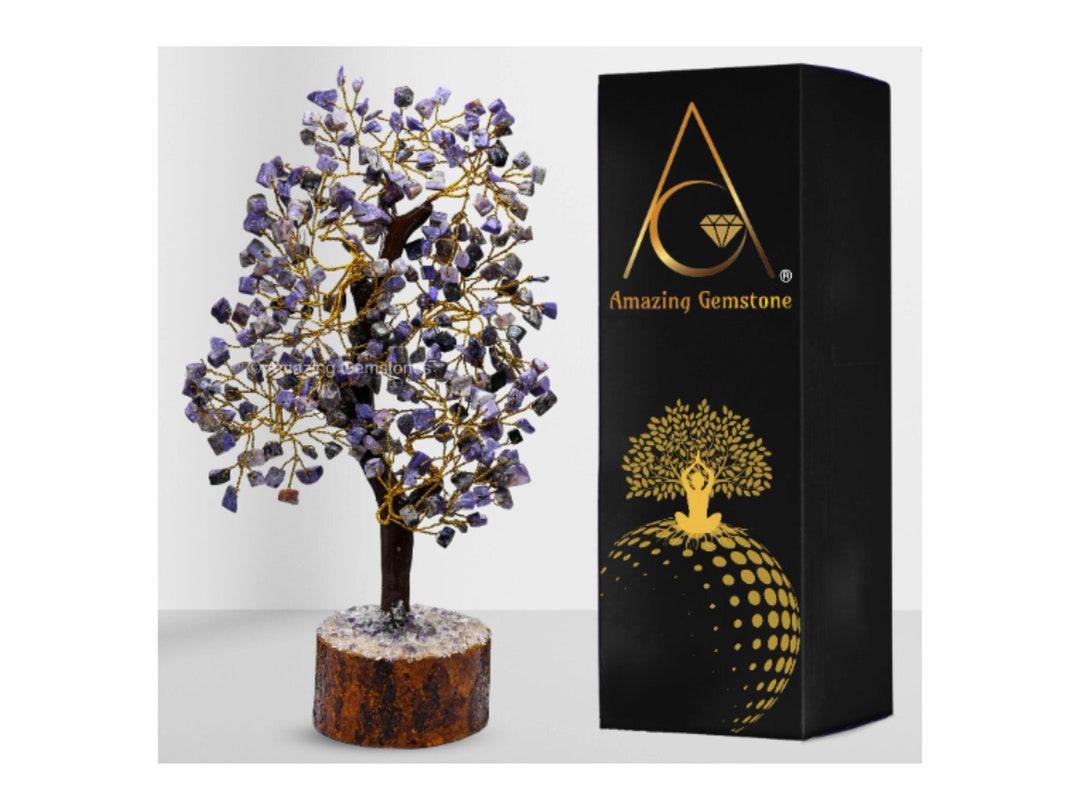 Chaorite Healing Crystal Bonsai Tree of Life, Natural Handmade Gemstone ...