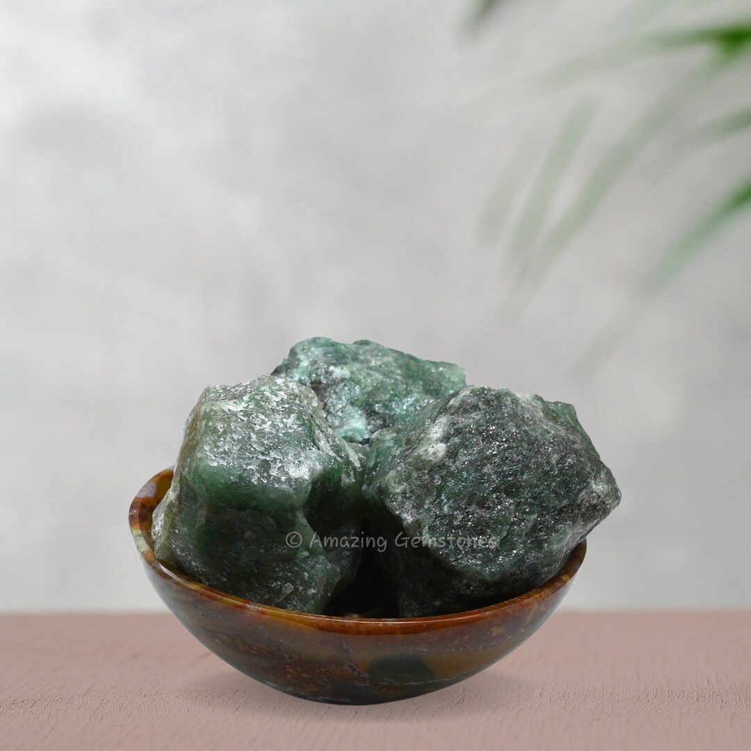 Green Aventurine Raw Gemstones Crystals and Stones, Natural Rough ...