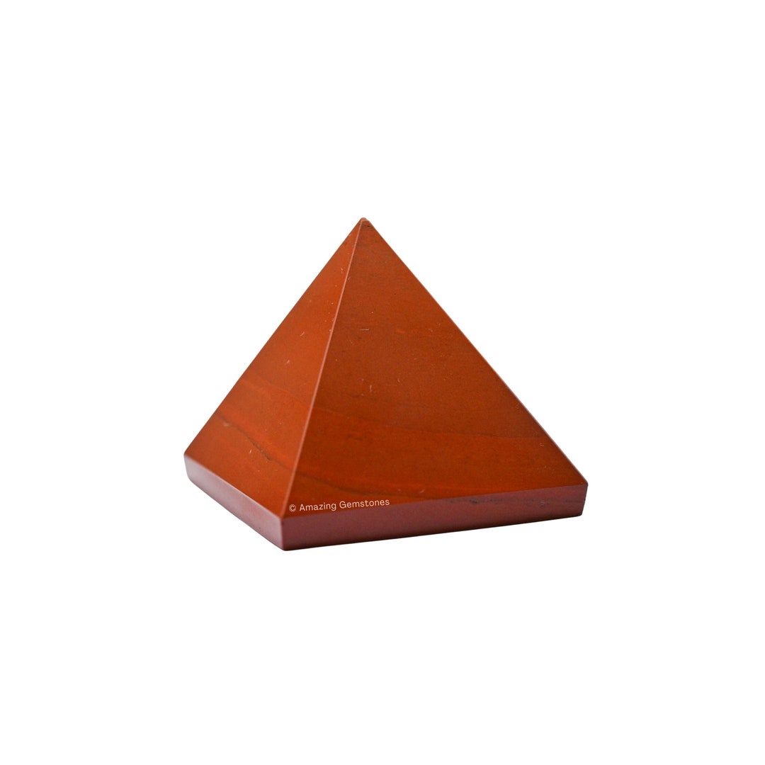 Red Jasper Healing Crystal Pyramid, Natural Pyramid for Meditation ...