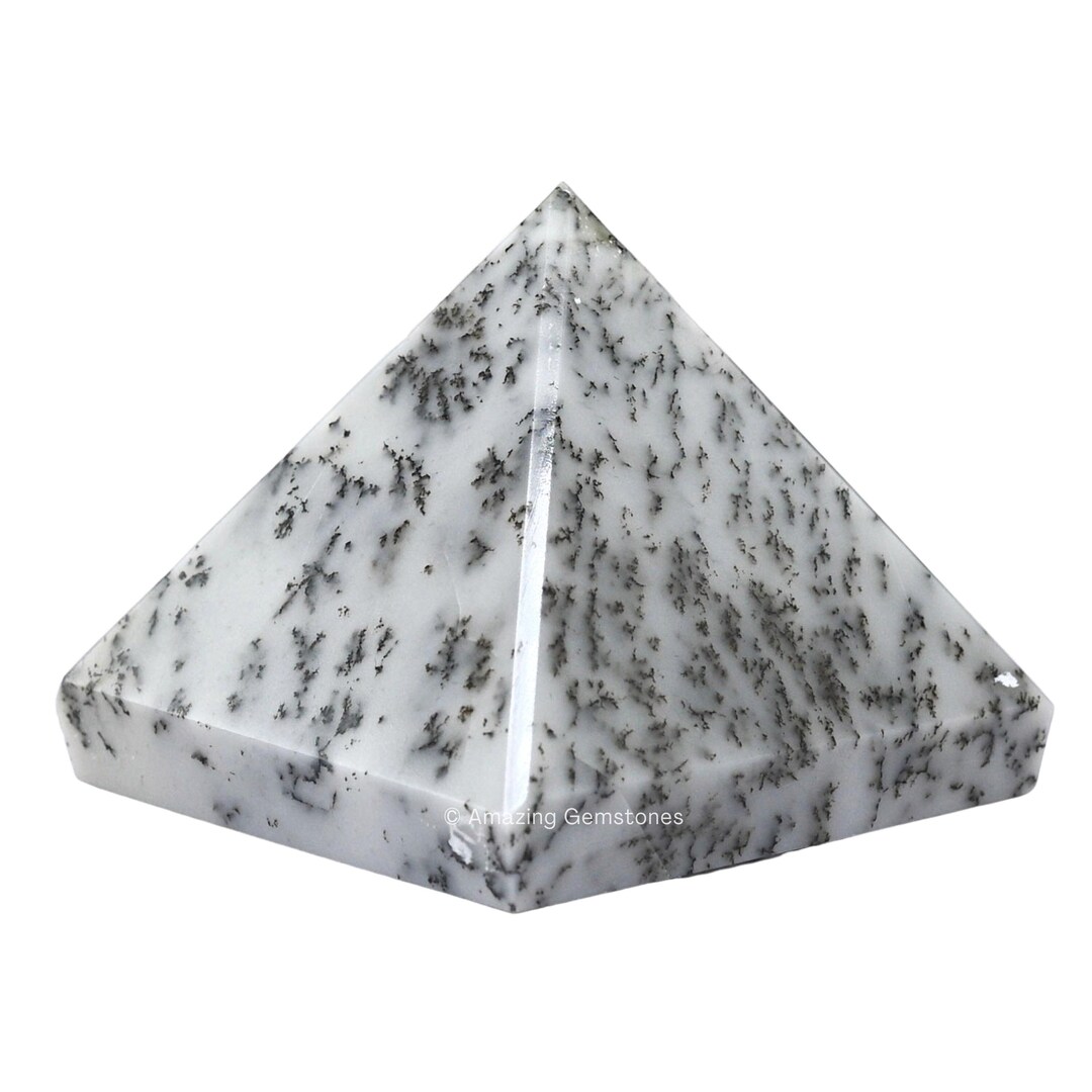 Dendritic Opal Healing Crystal Pyramid Handmade Pyramid for - Etsy