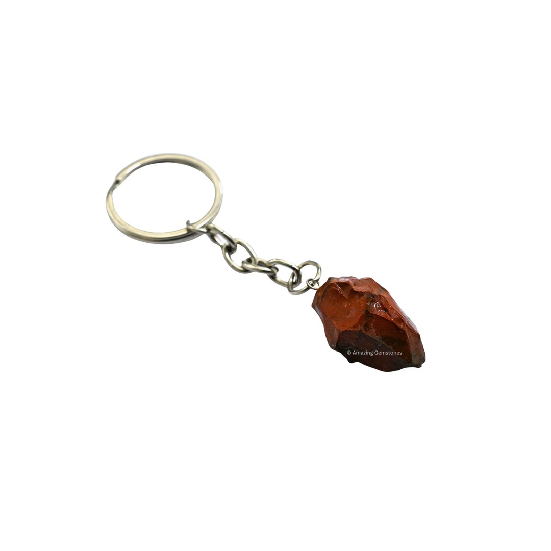 Red Jasper Crystal Car Keychain, Healing Crystal Key Holder, Car Keys ...