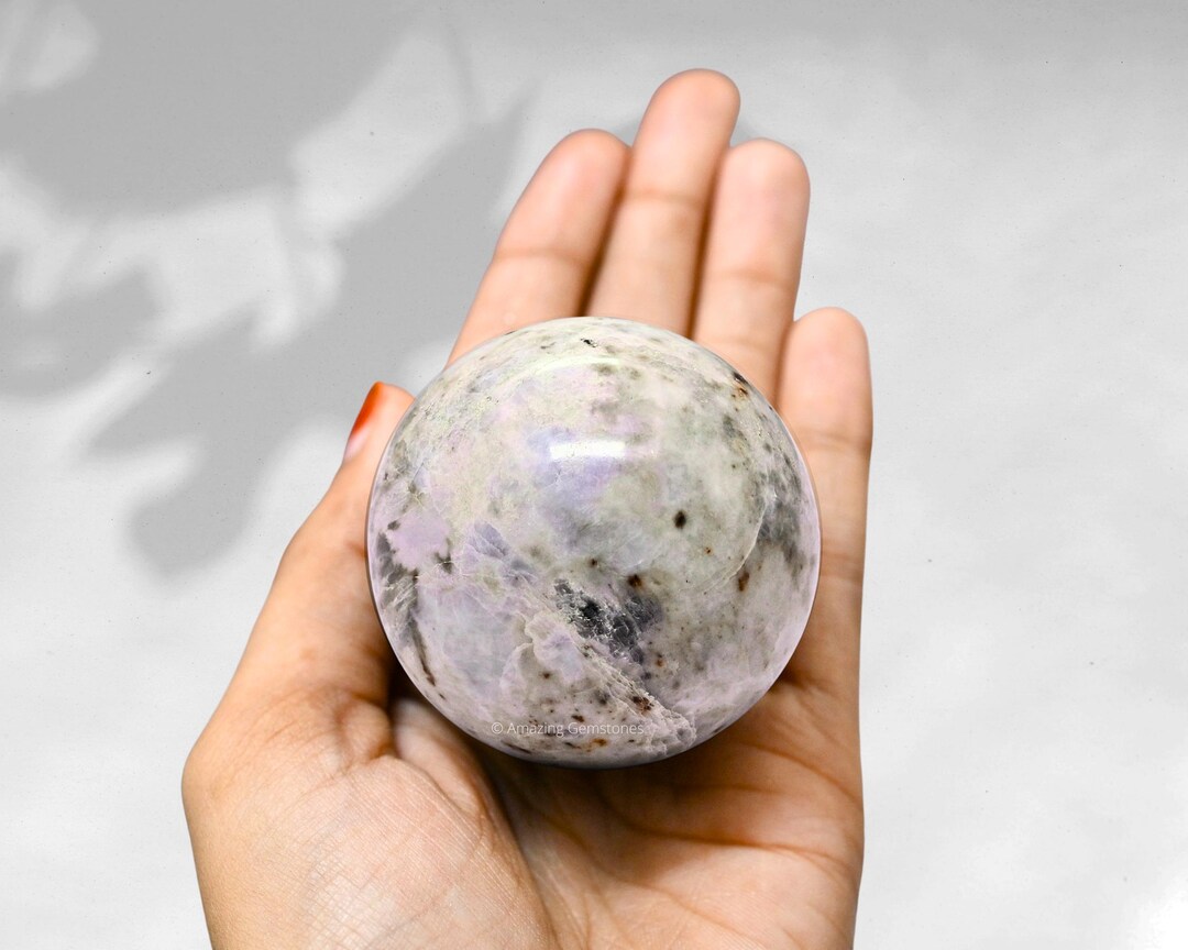 Hackmanite Healing Crystal Decorative Balls, Natural Sphere With Holder ...