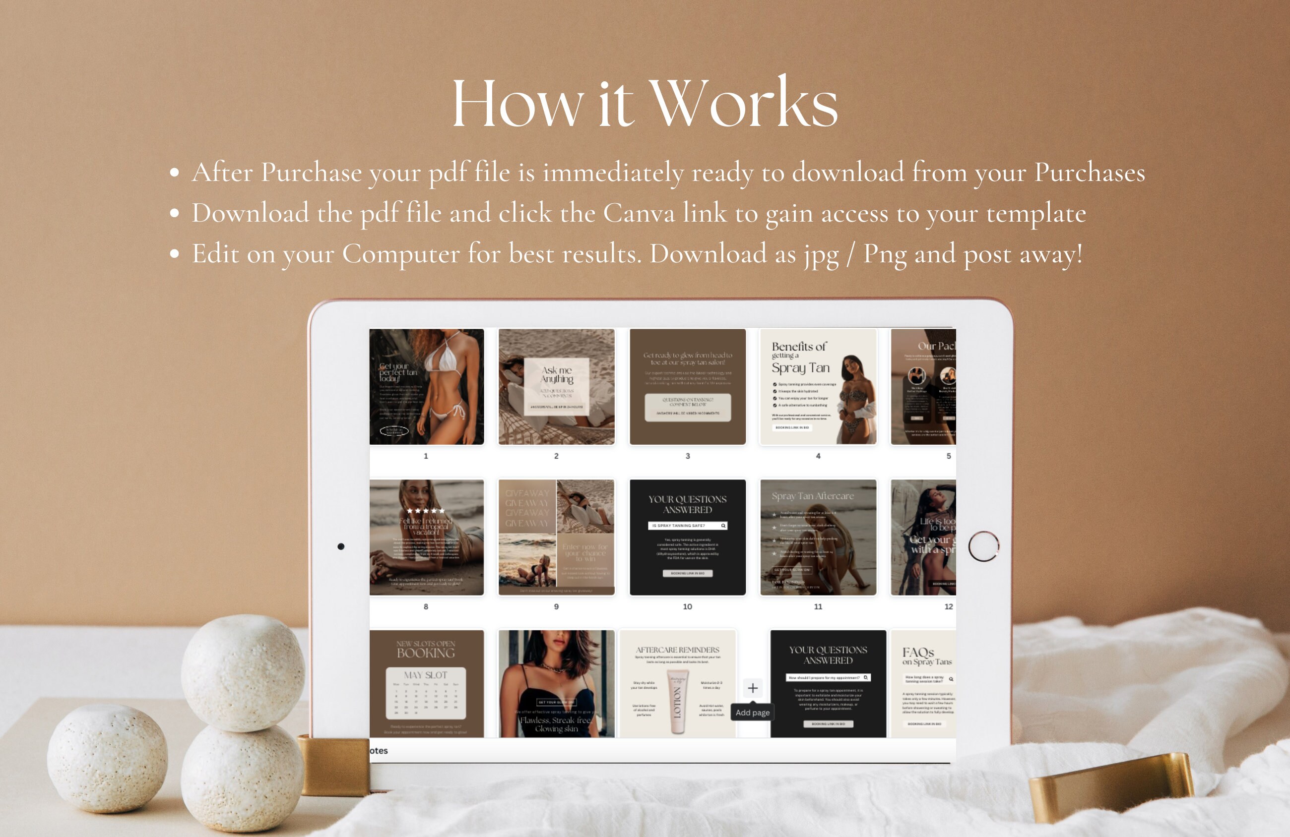 50 Spray Tan Instagram Templates Spray Tanning Salon Posts - Etsy