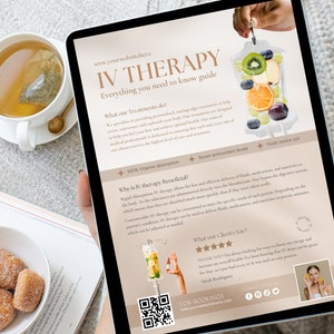 IV Therapy Template Flyer | IV Drip Marketing Flyer | Canva Template ...