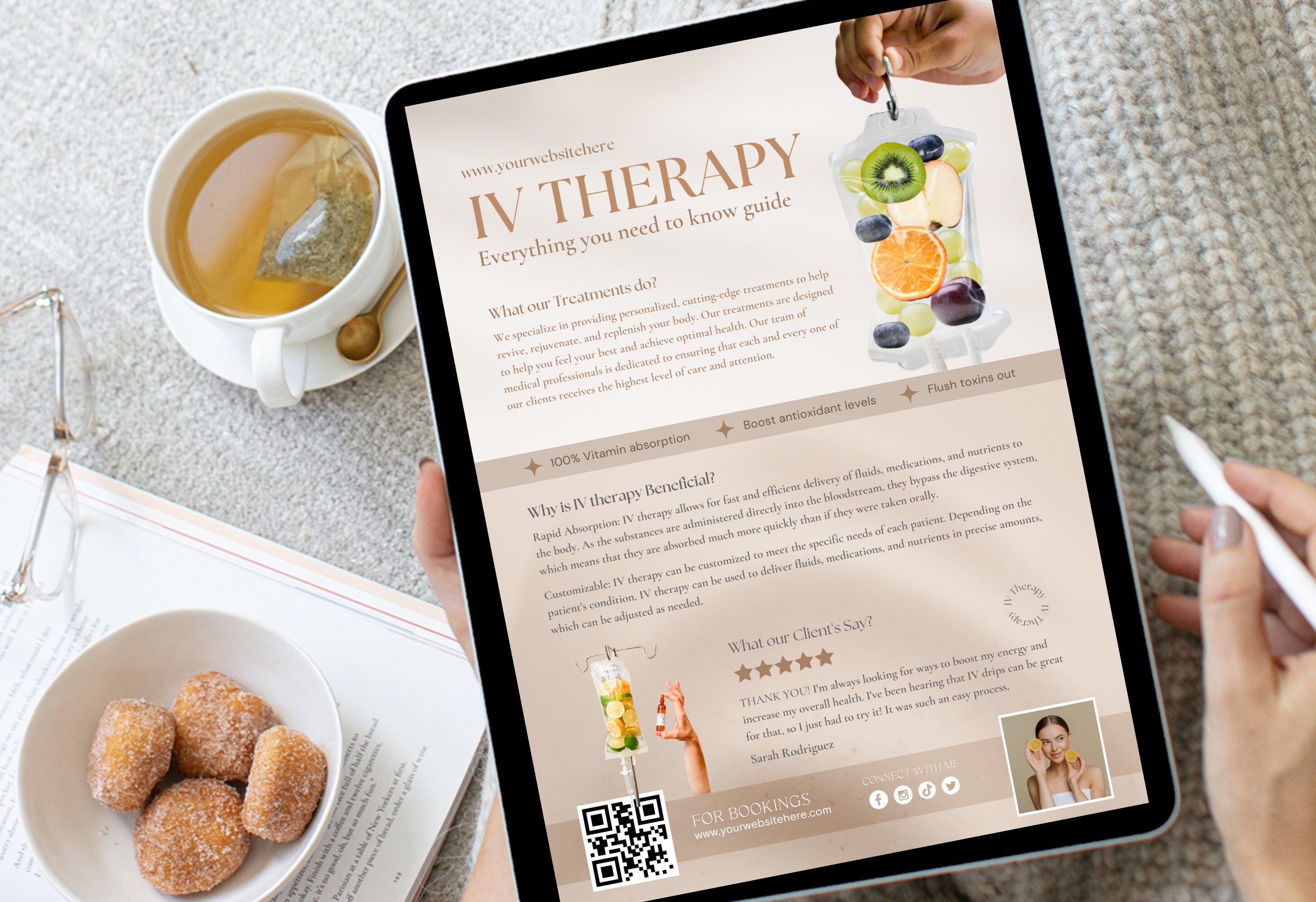 IV Therapy Template Flyer | IV Drip Marketing Flyer | Canva Template ...