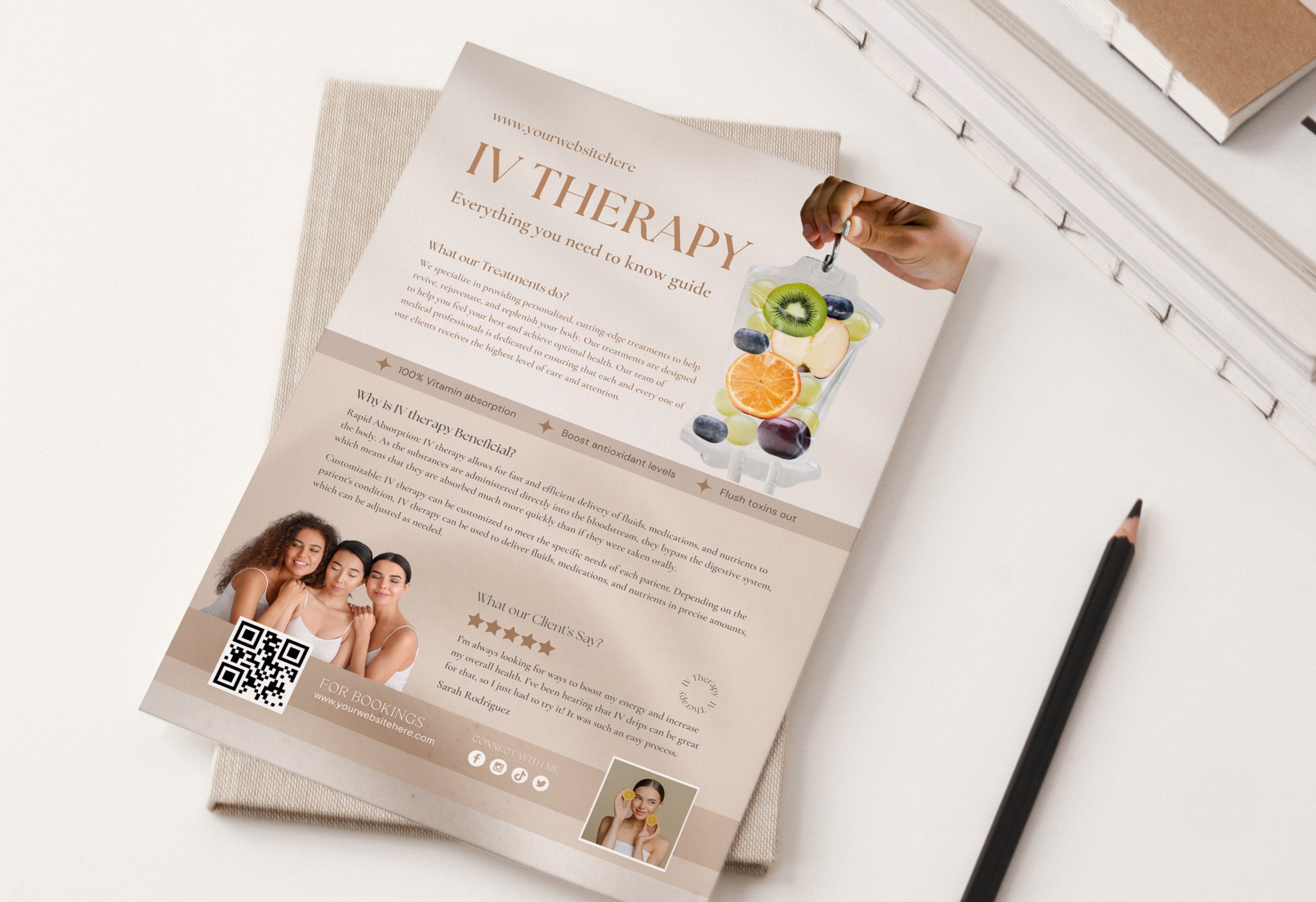 IV Therapy Template Flyer | IV Drip Marketing Flyer | Canva Template ...