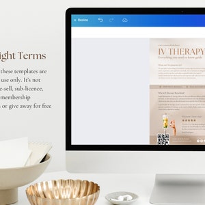 IV Therapy Template Flyer | IV Drip Marketing Flyer | Canva Template ...