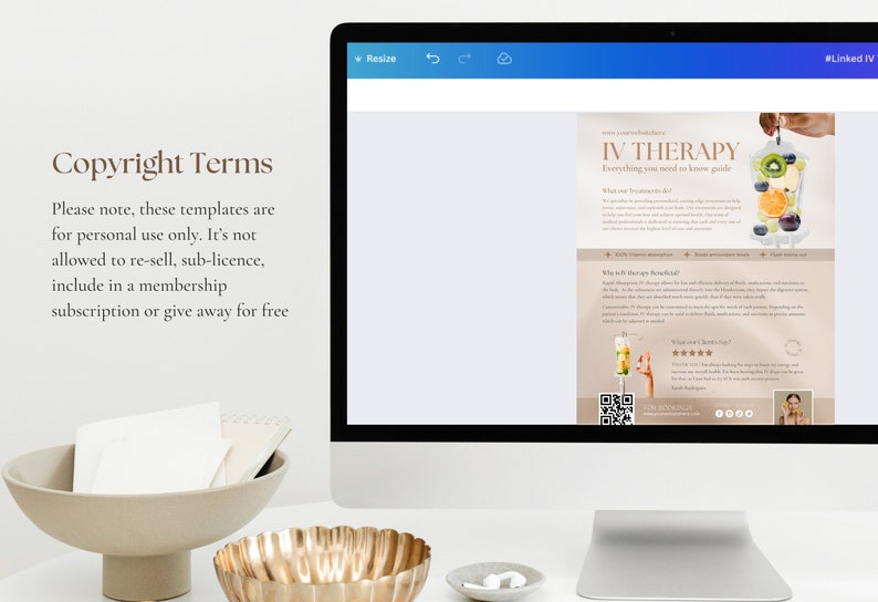 IV Therapy Template Flyer | IV Drip Marketing Flyer | Canva Template ...