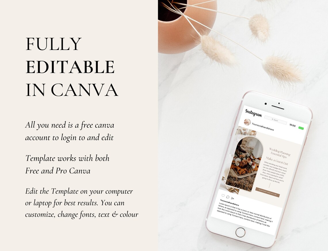 Wedding Planner Instagram Posts Event Planner Social Media - Etsy