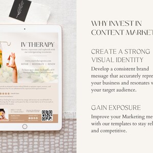 IV Therapy Flyer | IV Drip Template Canva | Esthetician Template ...