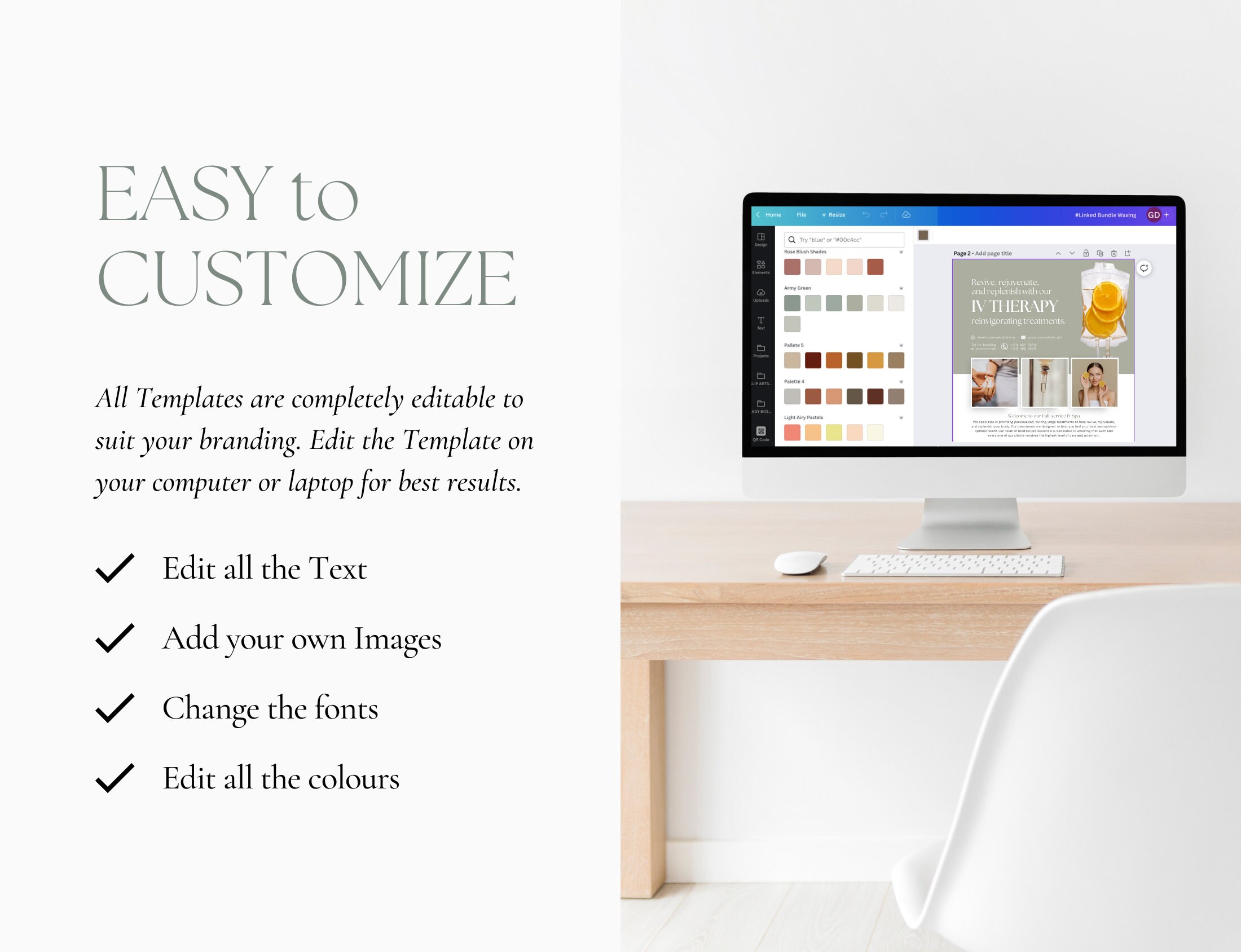 IV Drip Therapy Flyer | IV Marketing | IV Hydration Templates Canva ...