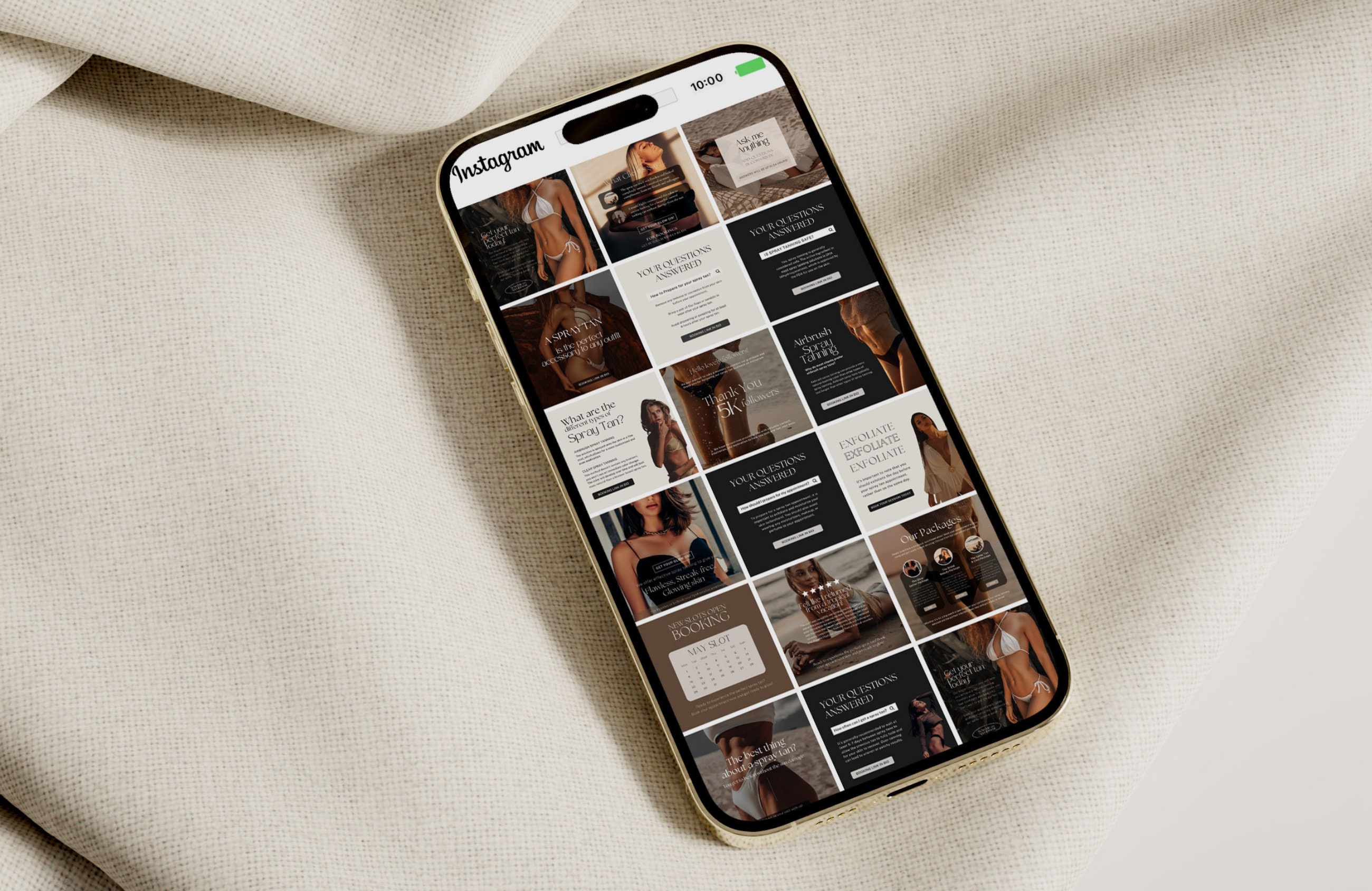 50 Spray Tan Instagram Templates Spray Tanning Salon Posts - Etsy