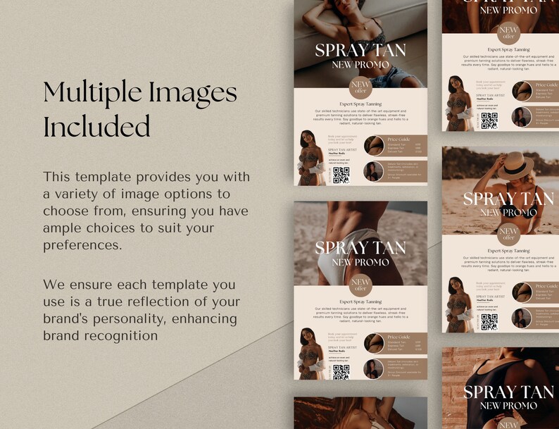 Spray Tanning Flyer Templates | Spray Tan Artist Templates | Premium ...