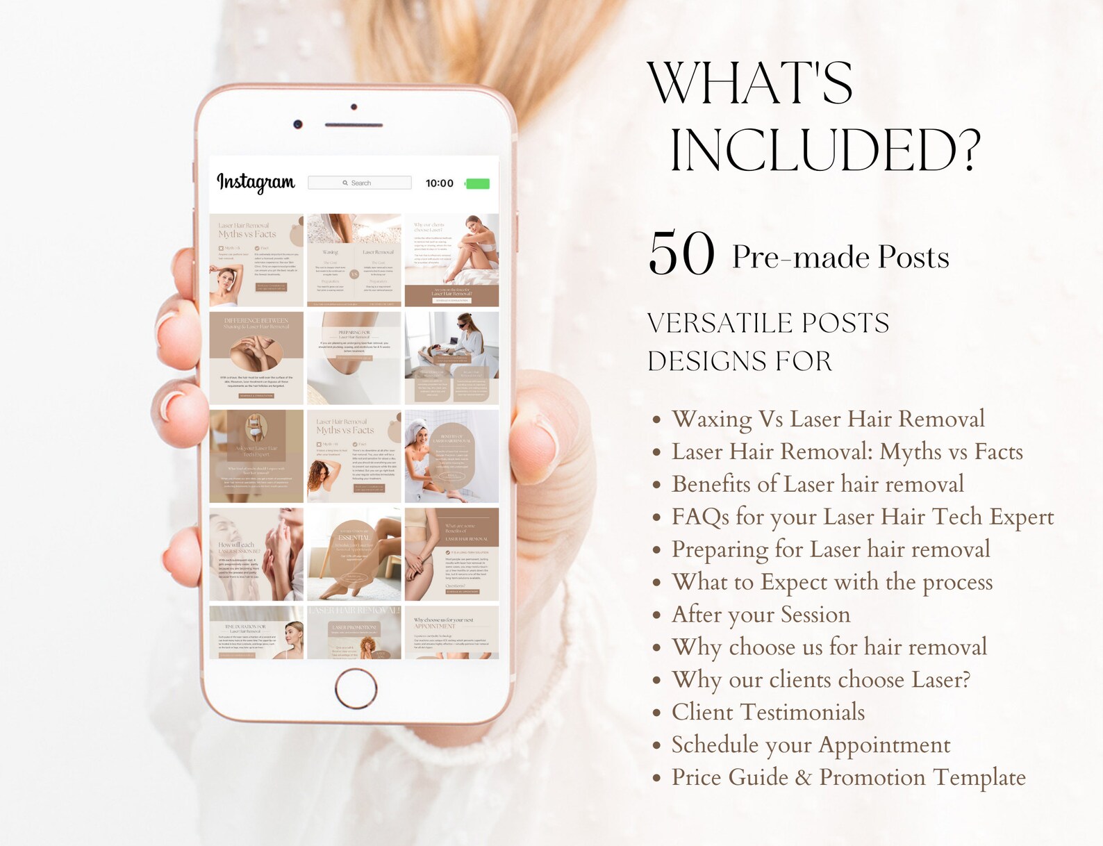 Premium Laser Hair Removal Posts Laser Hair Tech Skin Clinic - Etsy