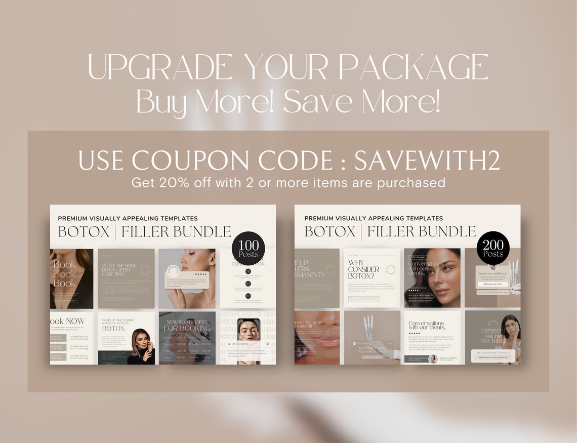 Botox and Filler Instagram Posts | Nurse Injector Instagram Templates ...