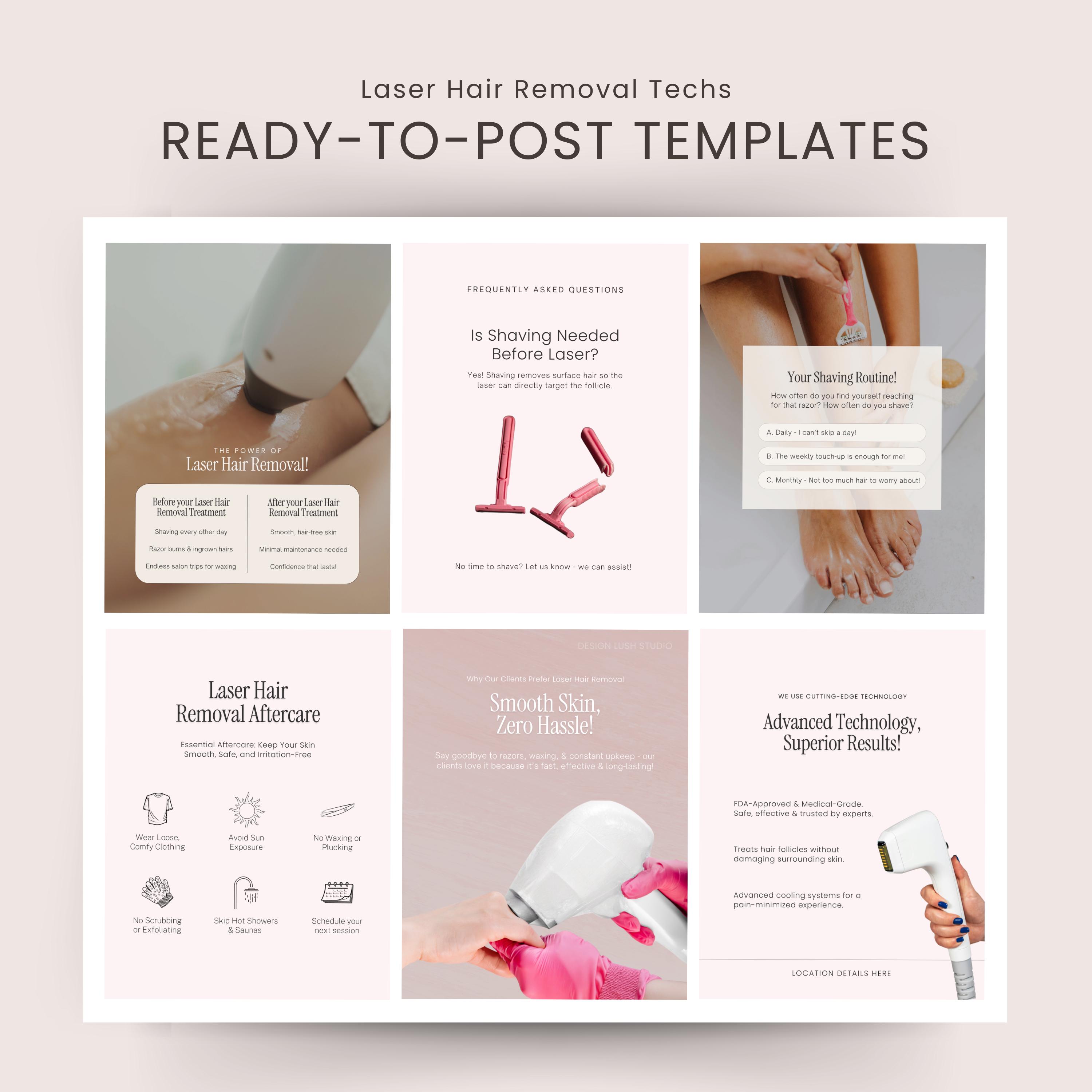 Laser Hair Removal Posts, Skin Clinic, Laser Technician Posts, Social ...