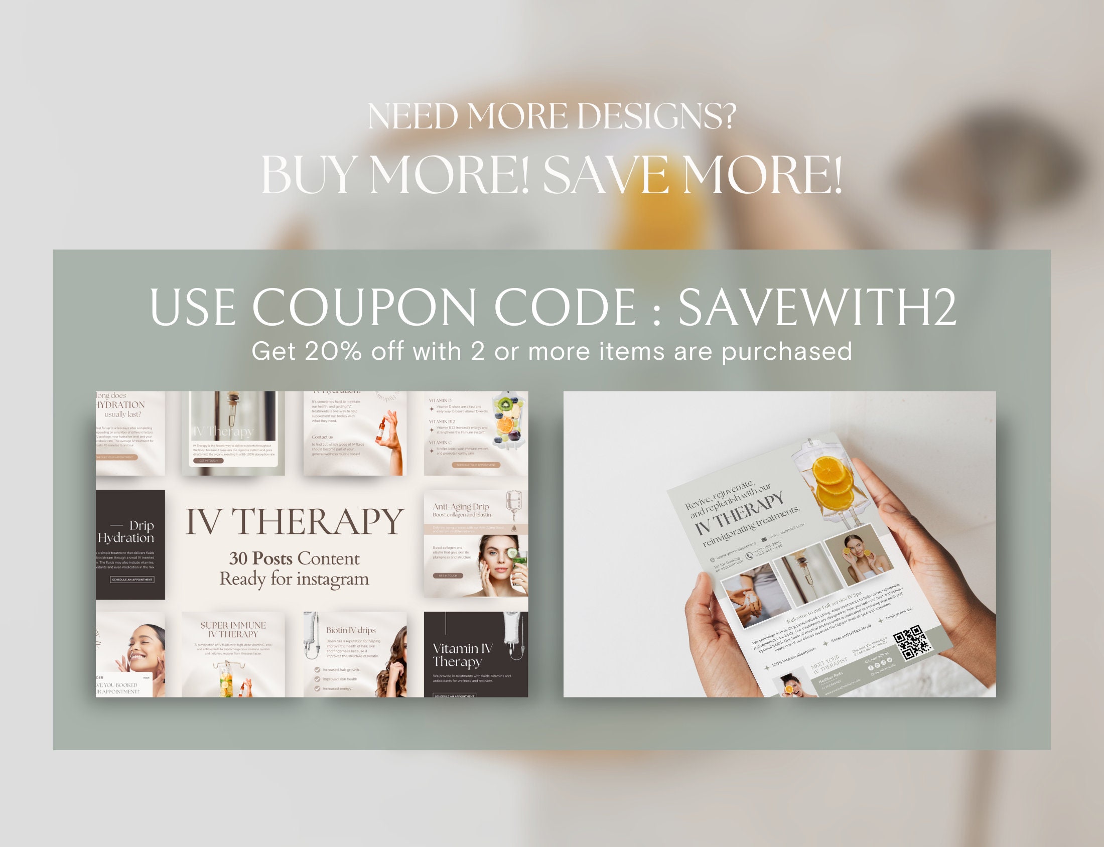 IV Drip Therapy Flyer | IV Marketing | IV Hydration Templates Canva ...