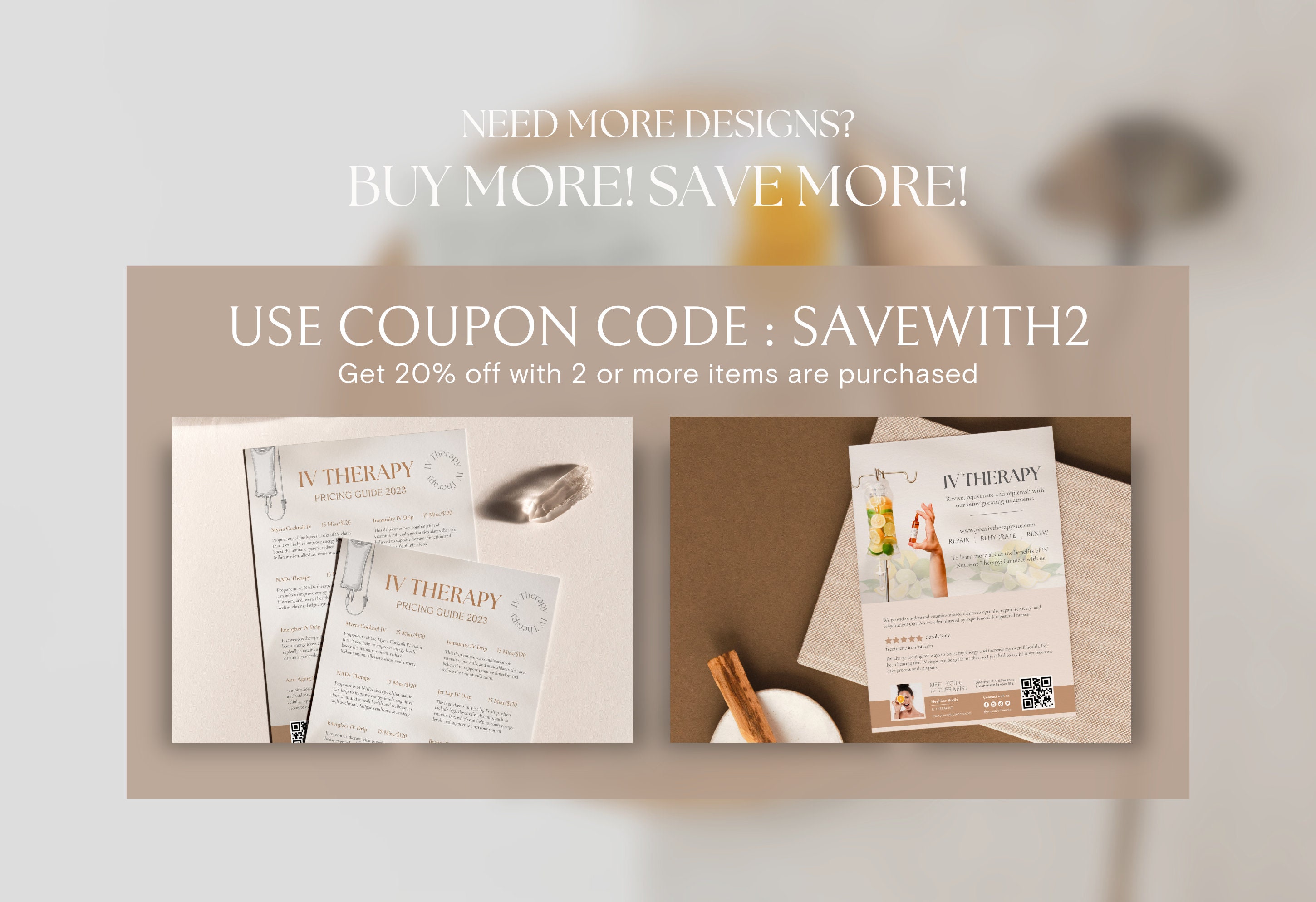 IV Therapy Price Guide | IV Drip Rate Sheet | IV Therapy Marketing ...