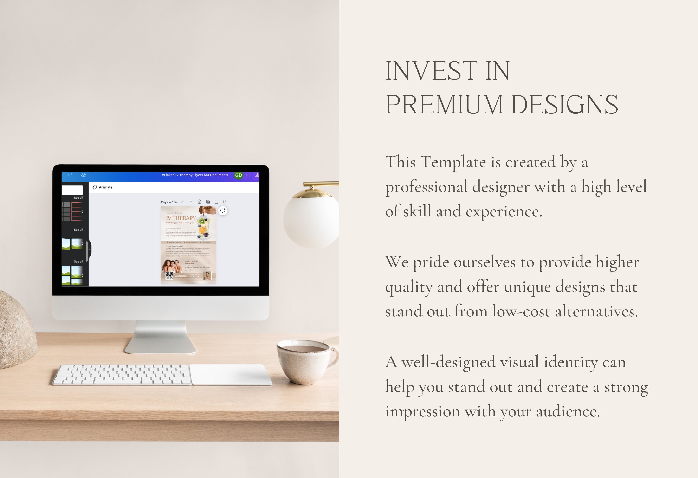 IV Therapy Template Flyer | IV Drip Marketing Flyer | Canva Template ...