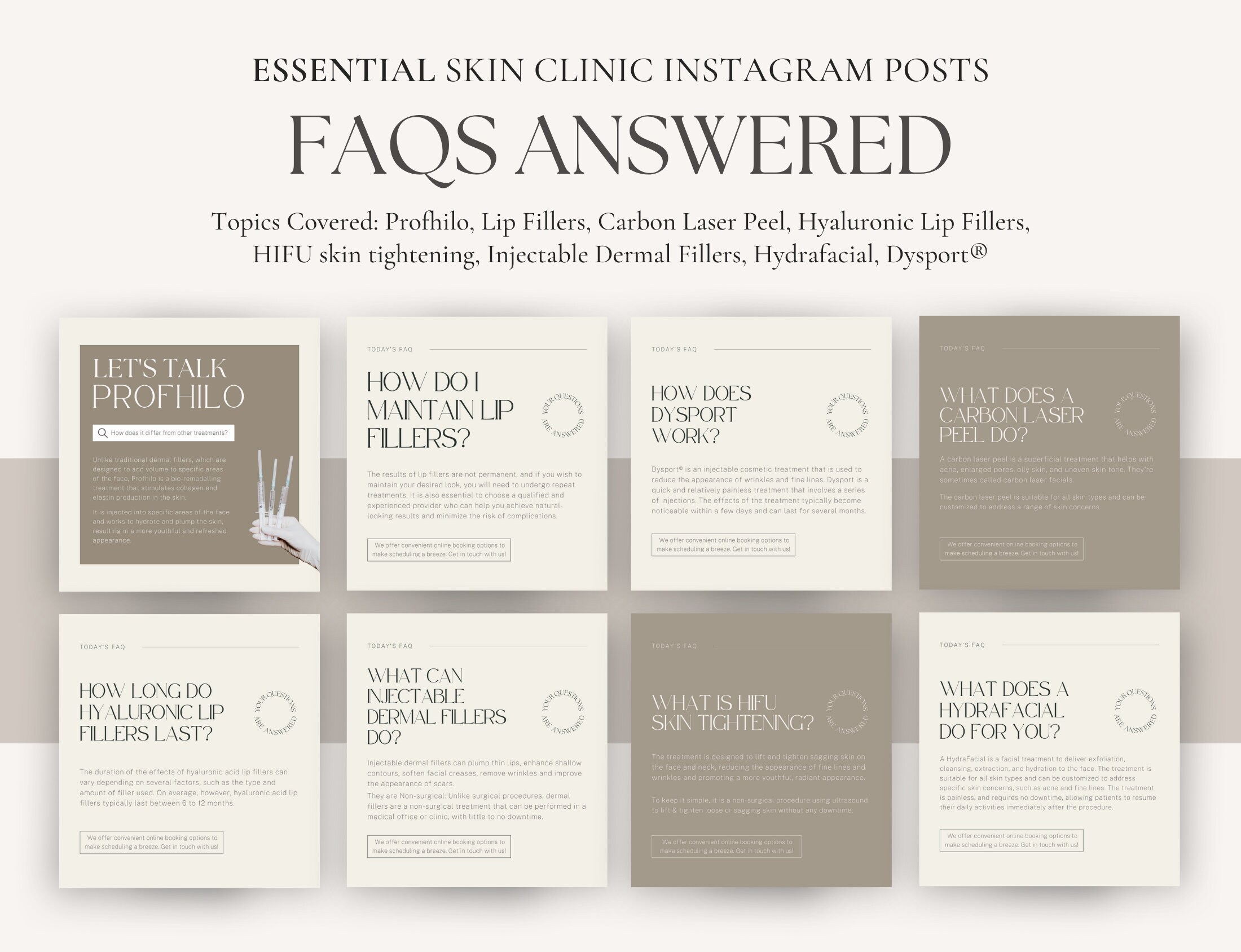 Botox and Filler Instagram Posts | Nurse Injector Instagram Templates ...