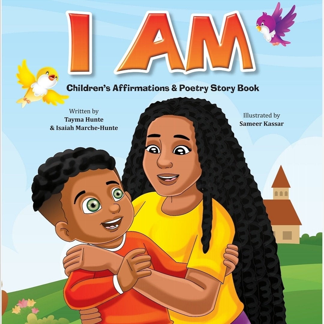 I Am Affirmations Black Children's A5 Book, Picture Books, Black ...