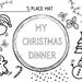 Christmas Place Mat A4 Printable - Etsy UK