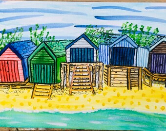 Any Colour - Beach Huts Print - Beach Huts Poster - Beach Huts Art ...
