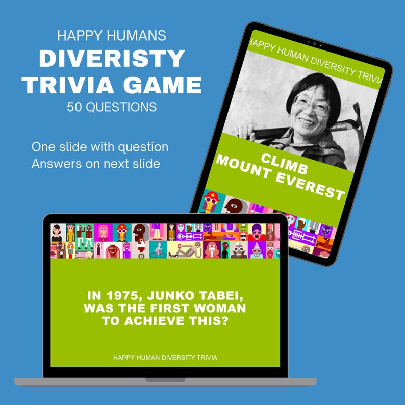 Happy Human Diversity Trivia Game With 50 Questions About LGBTQ Womens ...