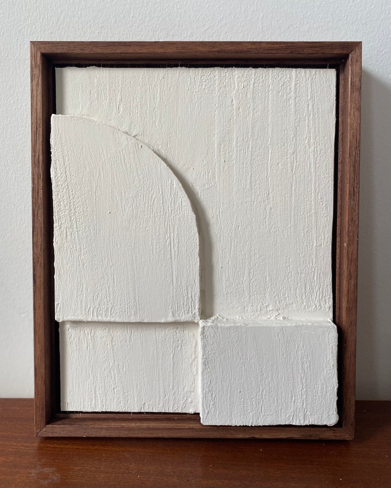 Abstract Art Plaster Art 3D Handmade Framed - Etsy