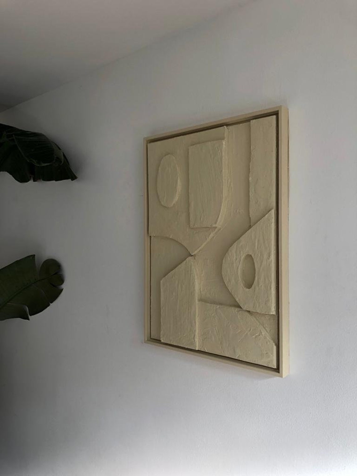 Abstract Art Plaster Art 3D Framed - Etsy