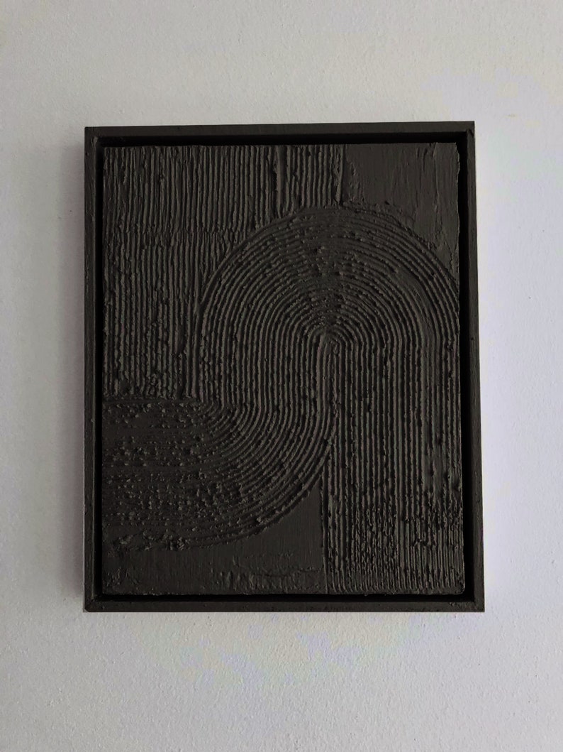 Abstract Art Plaster Art 3D Handmade Framed - Etsy