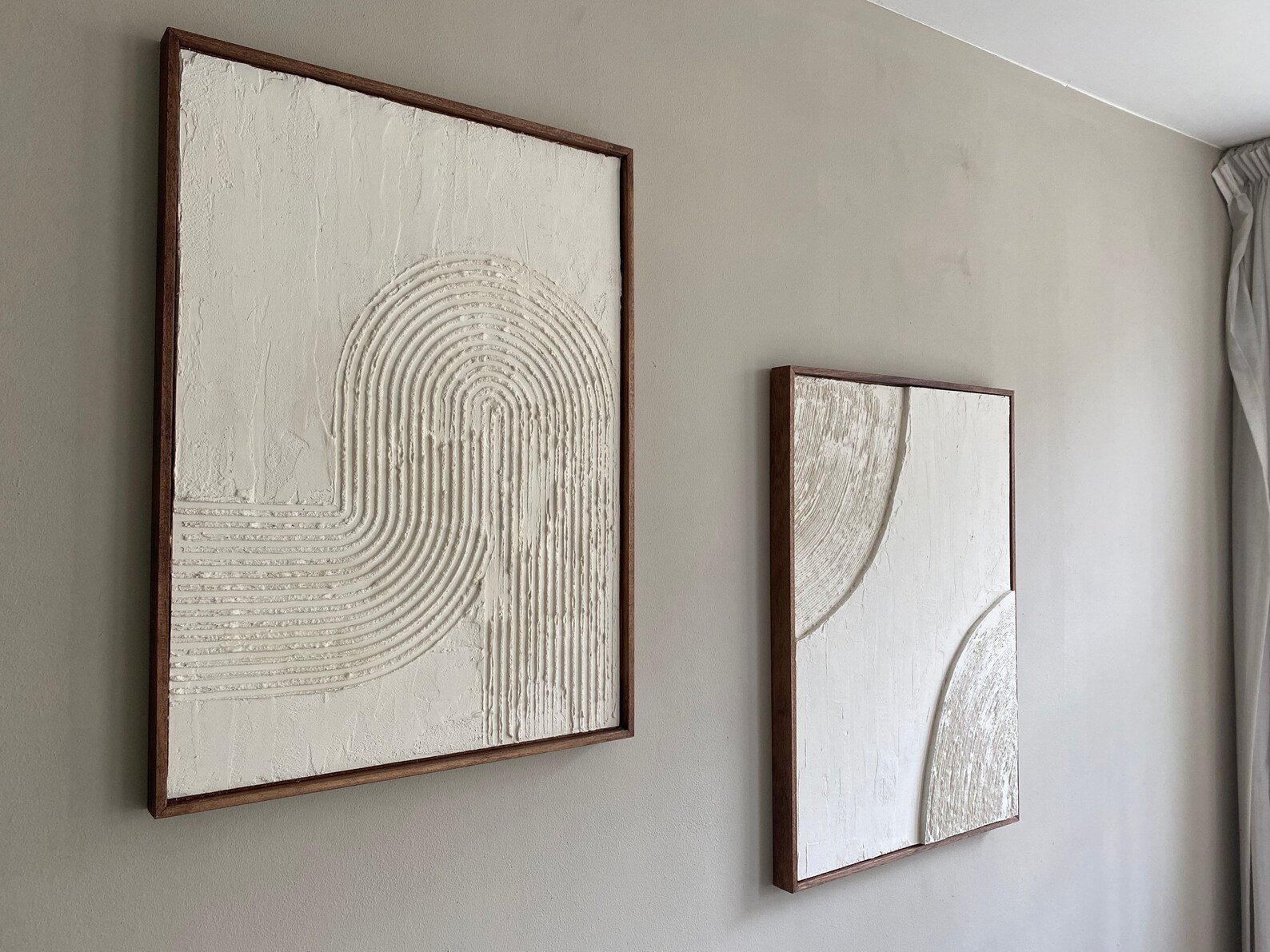 Abstract Art Plaster Art 3D Framed - Etsy