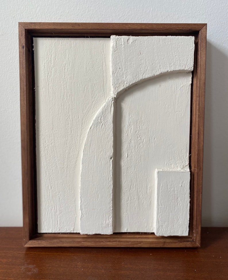 Abstract Art Plaster Art 3D Handmade Framed - Etsy