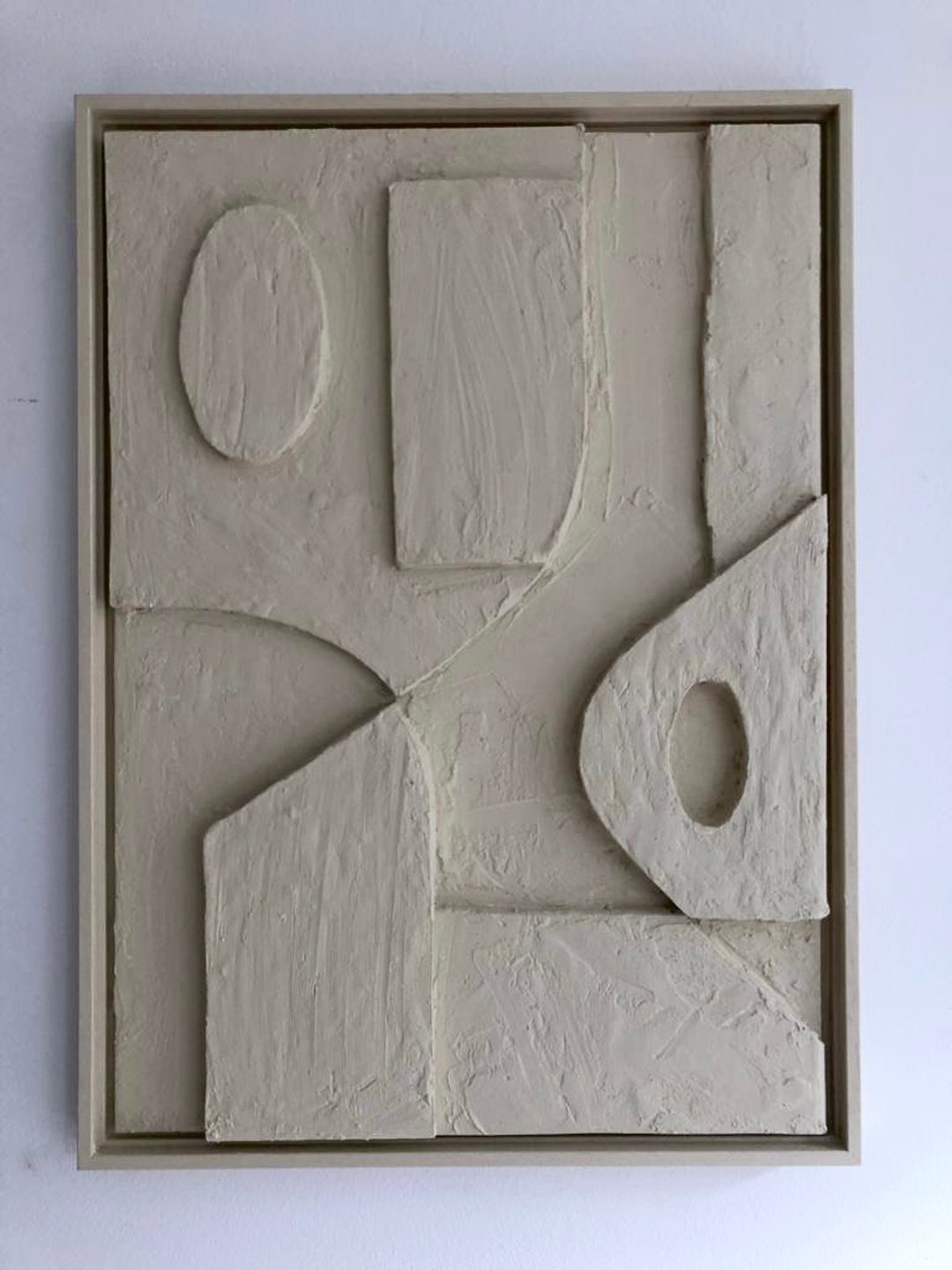 Abstract Art Plaster Art 3D Framed - Etsy