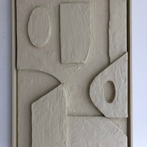 Plaster Art 3d Abstract Relief Minimalistic Framed - Etsy
