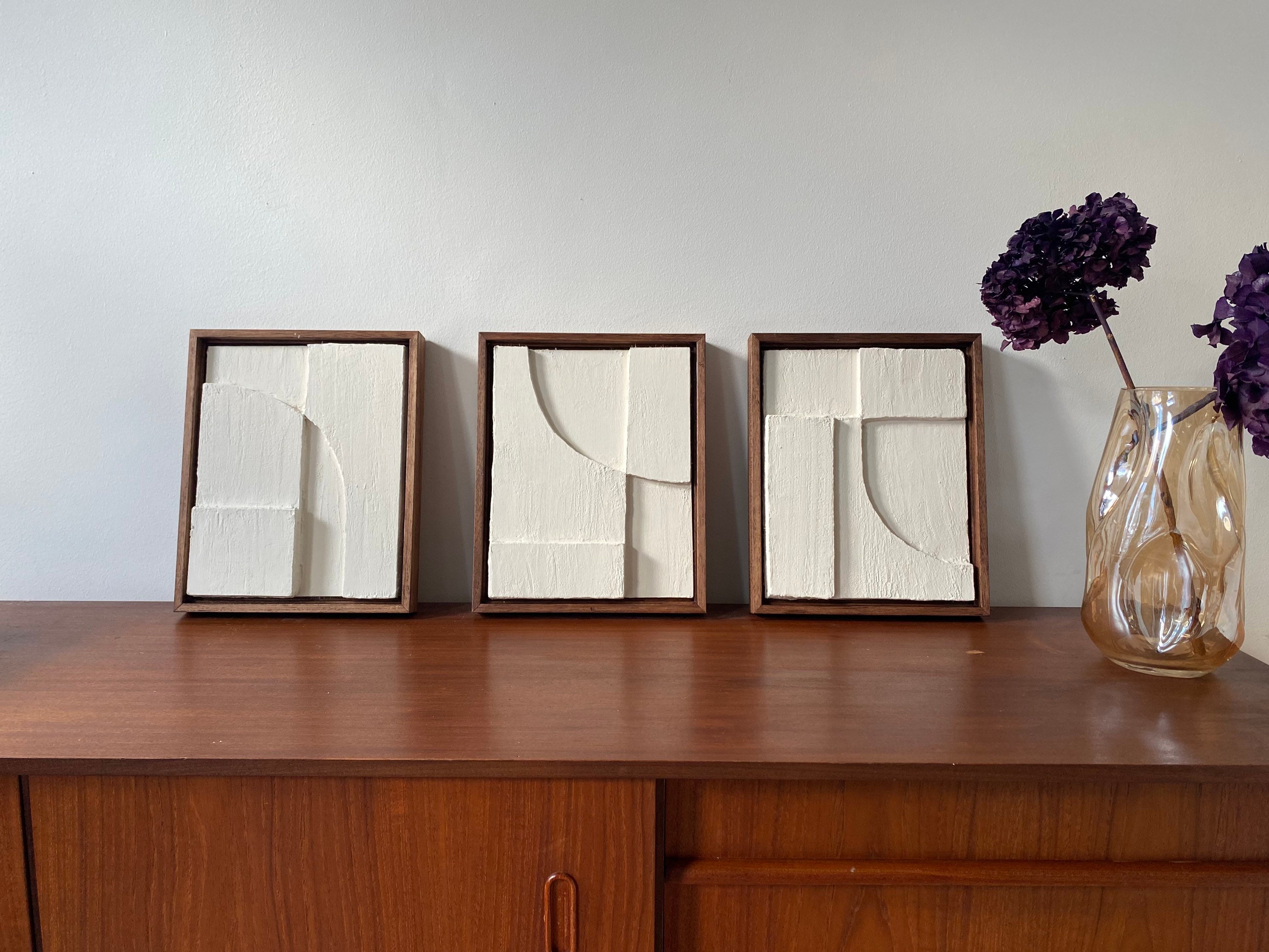 Abstract Art Plaster Art 3D Handmade Framed - Etsy