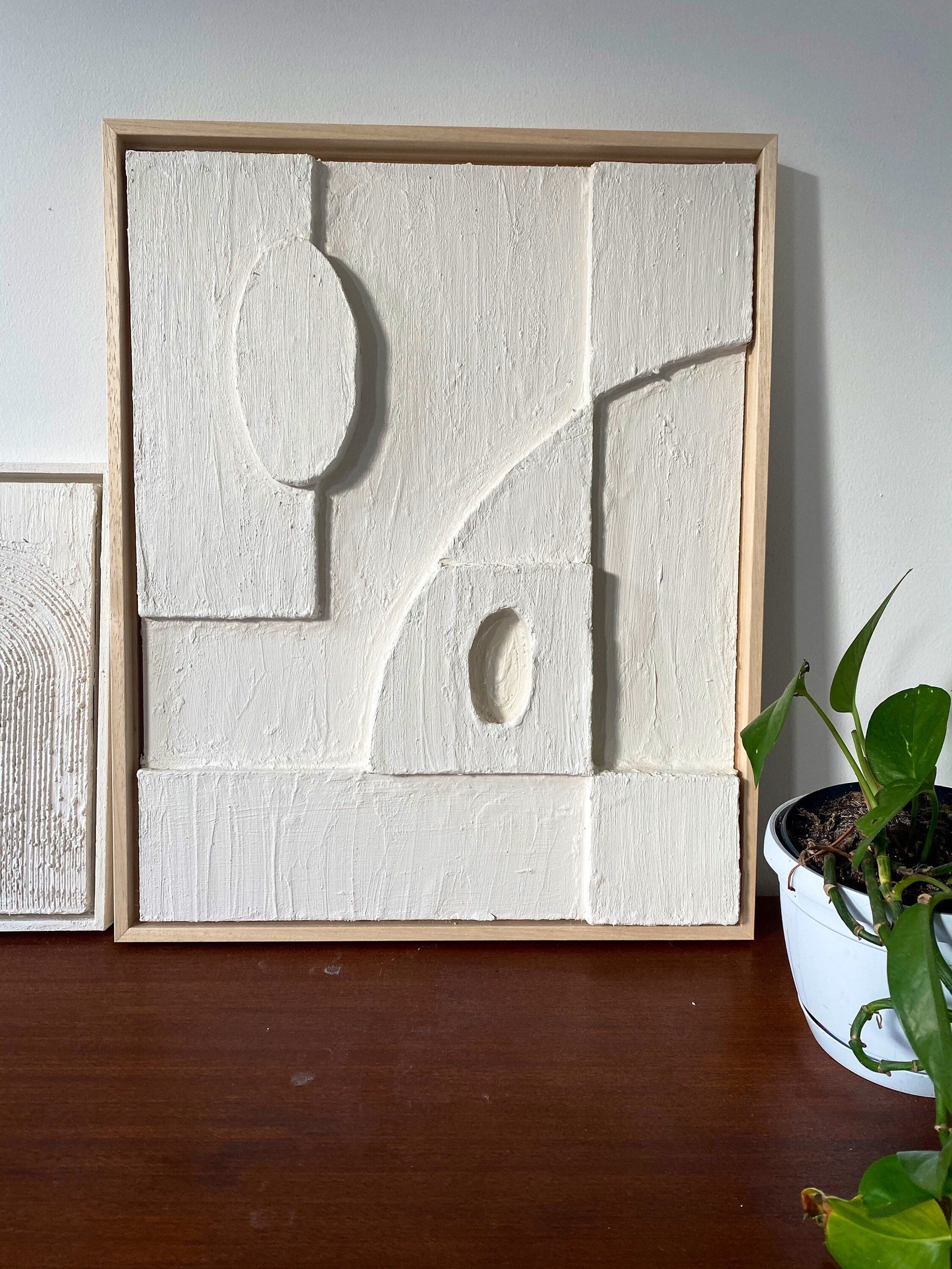Abstract Art Plaster Art 3D Framed - Etsy