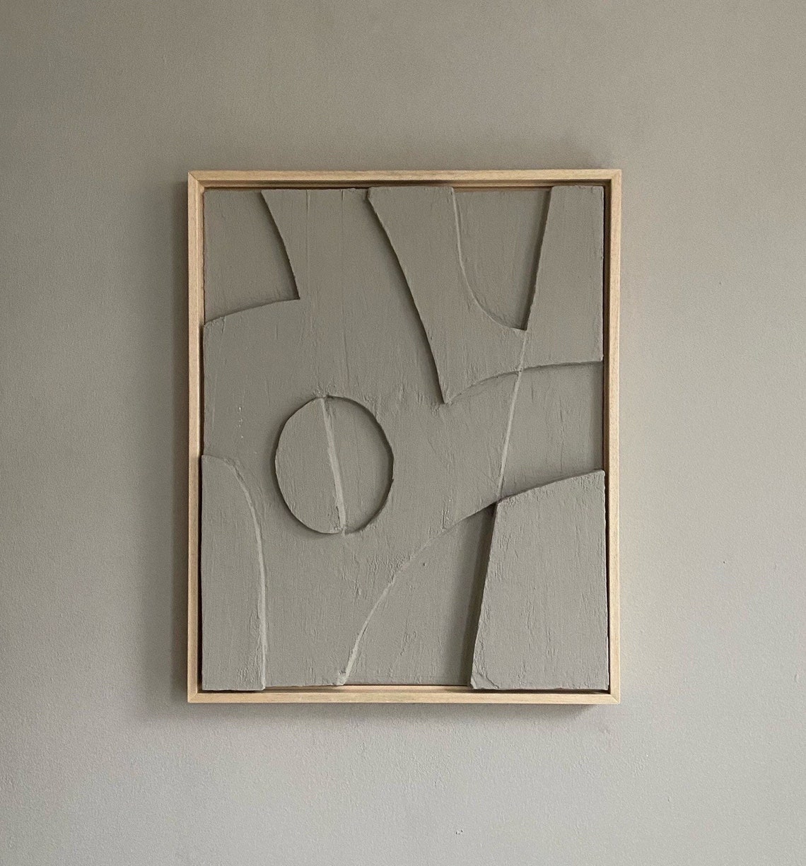 Plaster Art 3d Abstract Relief Minimalistic Framed - Etsy