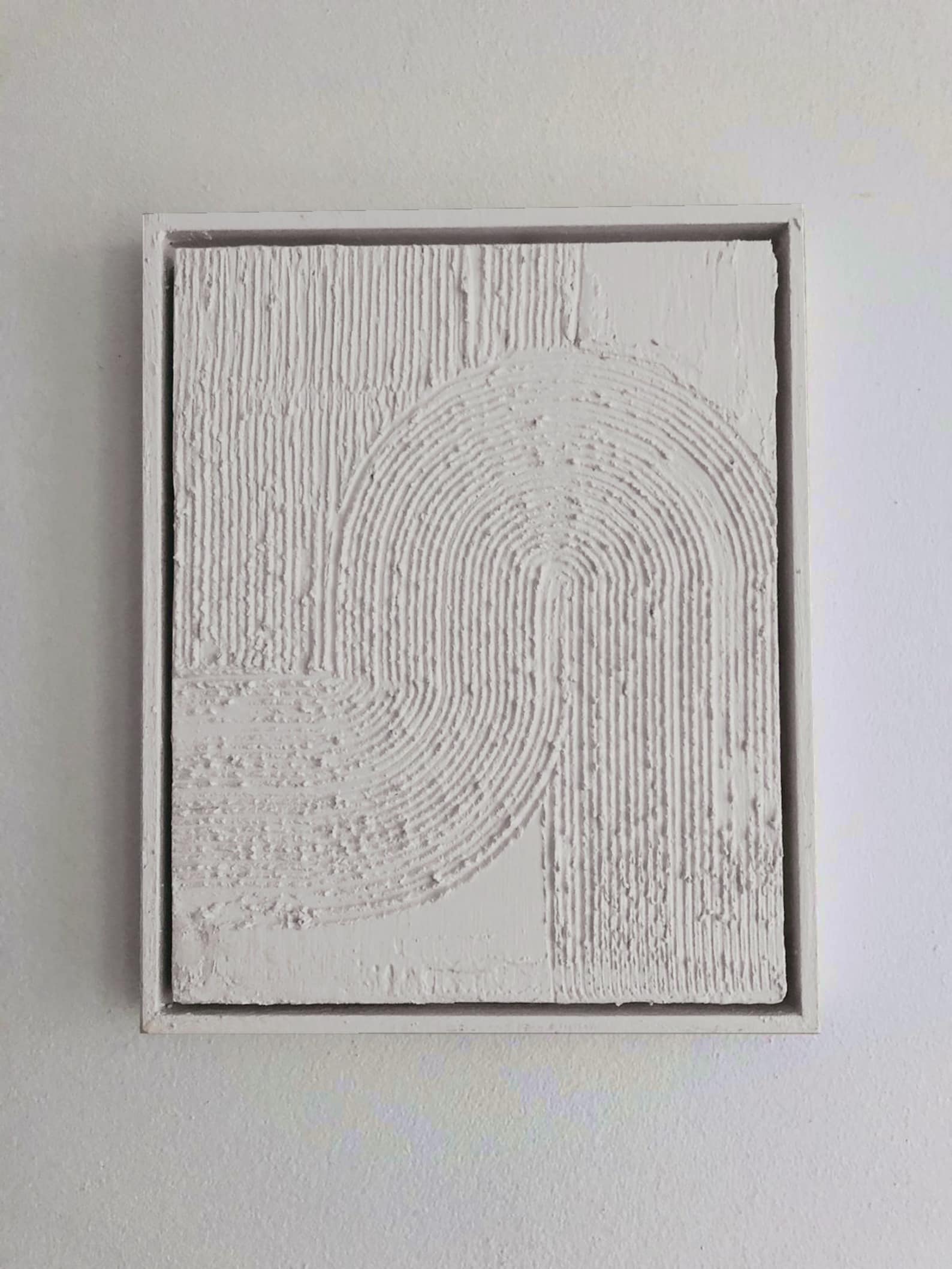 Abstract Art Plaster Art 3D Handmade Framed - Etsy