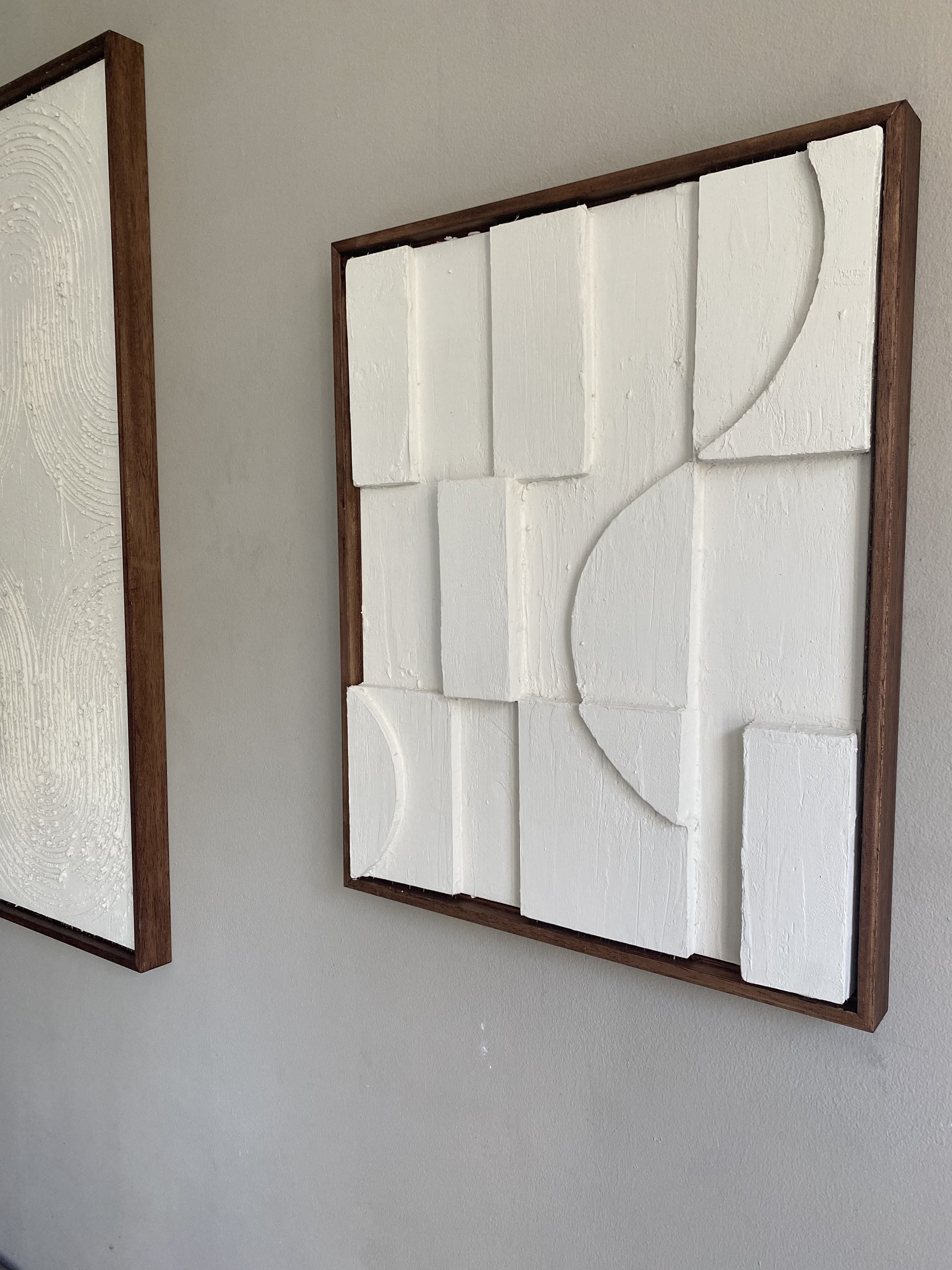 Abstract Plaster Art 3d Framed - Etsy