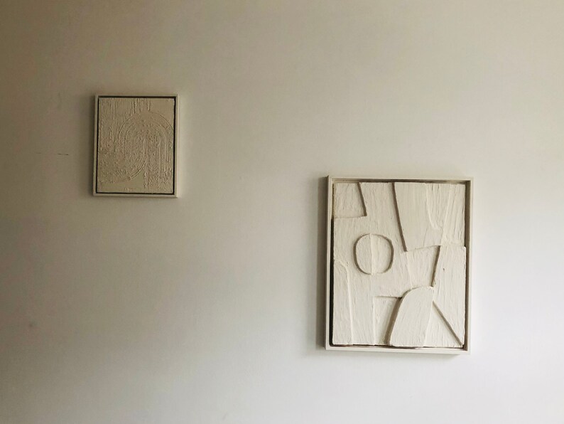 Abstract Art Plaster Art 3D Handmade Framed - Etsy